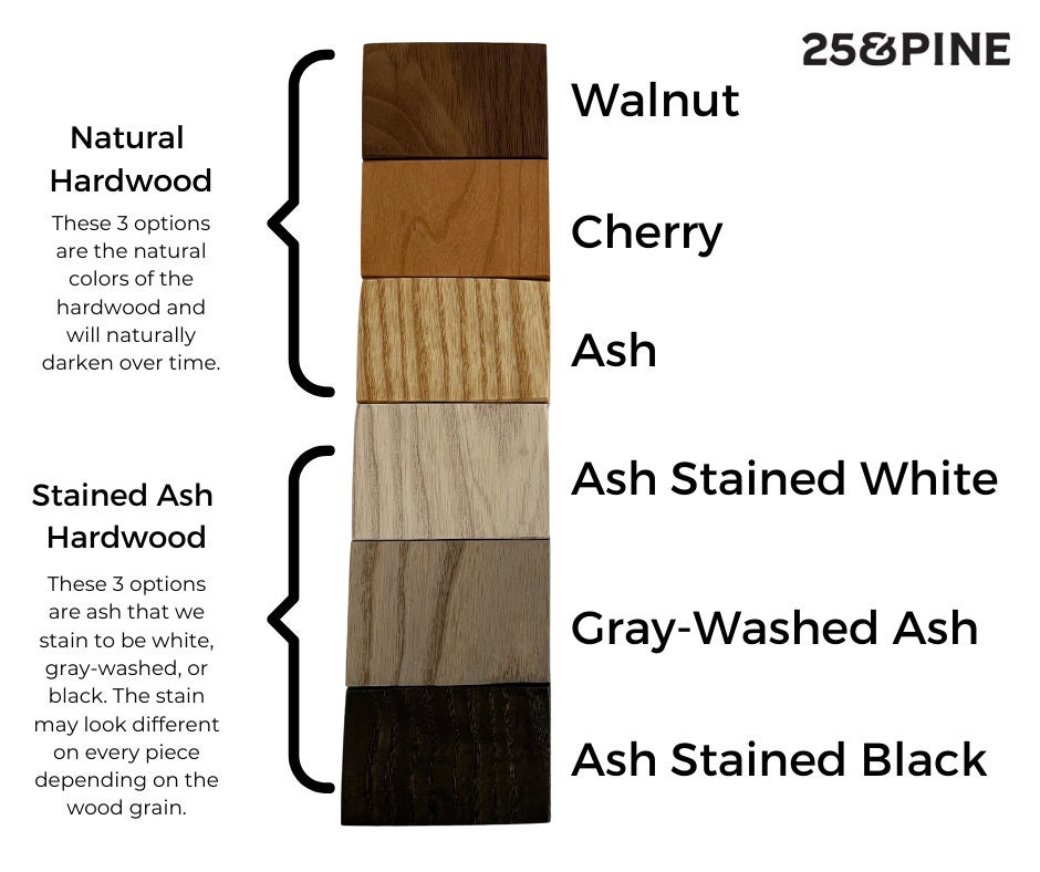 Hardwood Samples Samples of Our Wood Varieties and Colors | Etsy