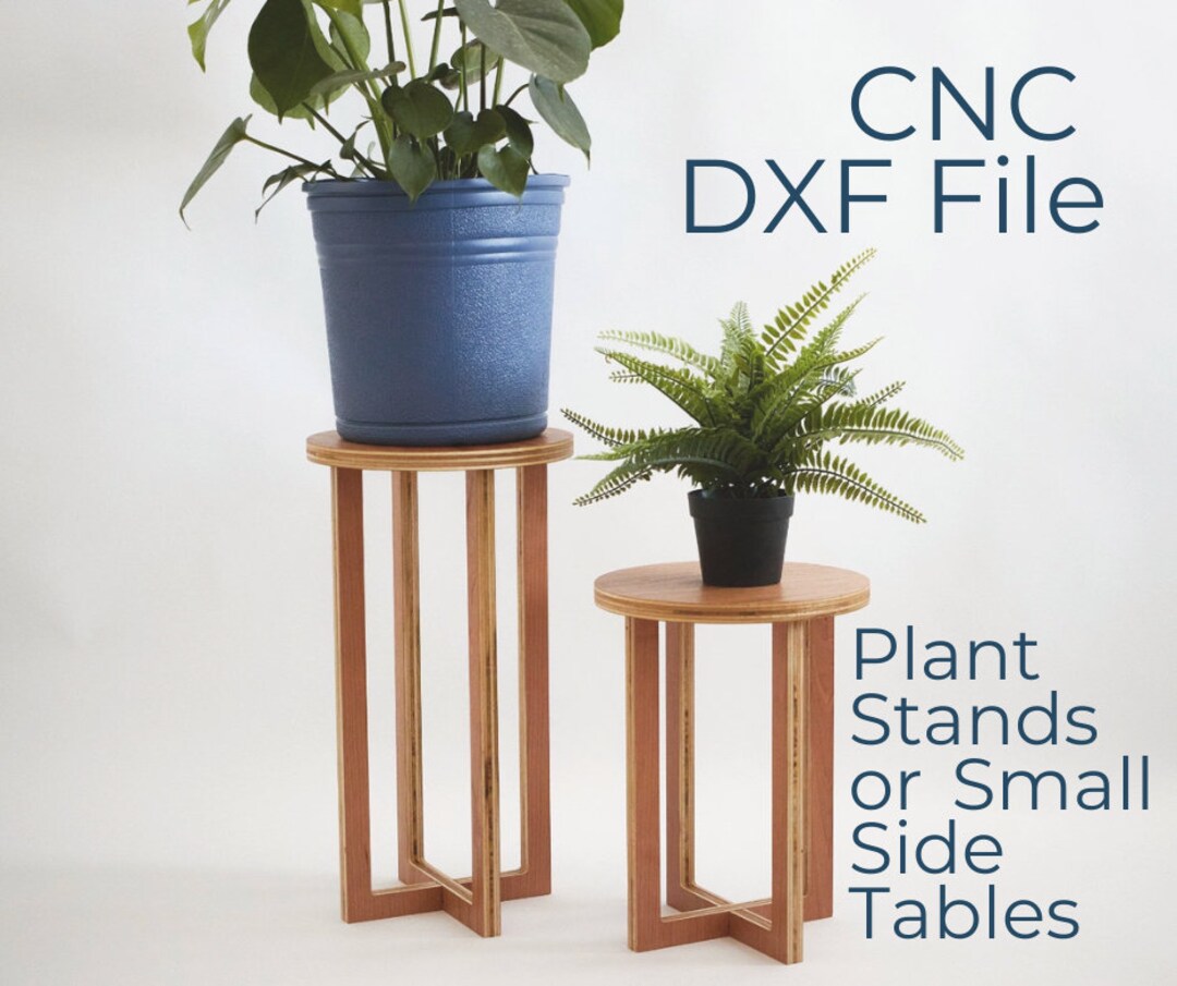 CNC Files for Two Plant Stands or Small Side Tables, CNC Router Project ...
