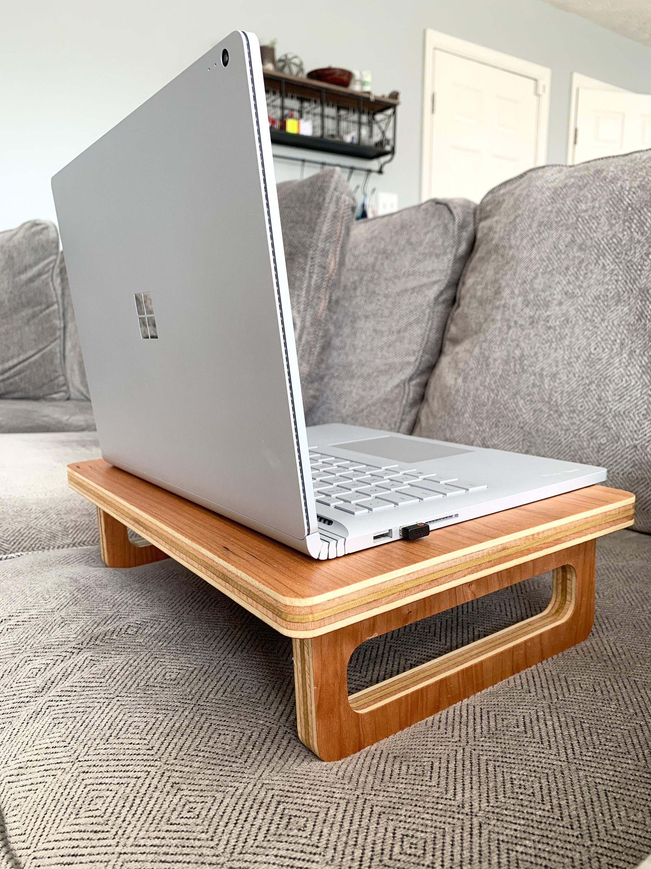 Laptop Stand Plywood Laptop Riser Modern Laptop Stand for | Etsy