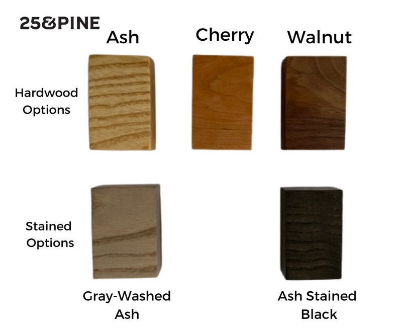 Hardwood Samples Samples of Our Wood Varieties and Colors - Etsy