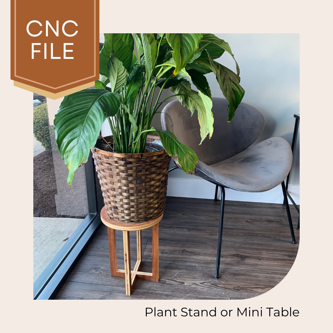 CNC Files for Two Plant Stands or Small Side Tables, CNC Router Project ...