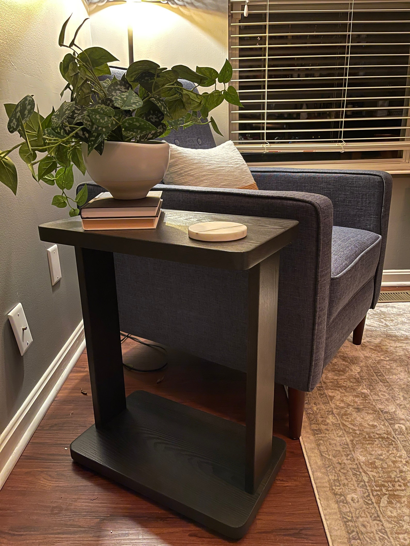 11 Wide Tall Liz Table Tall Narrow Hardwood Side - Etsy