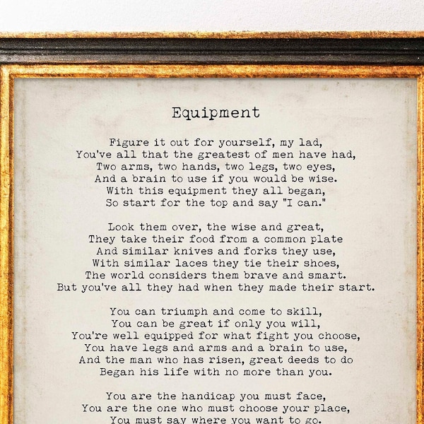 Equipment by Edgar - Etsy