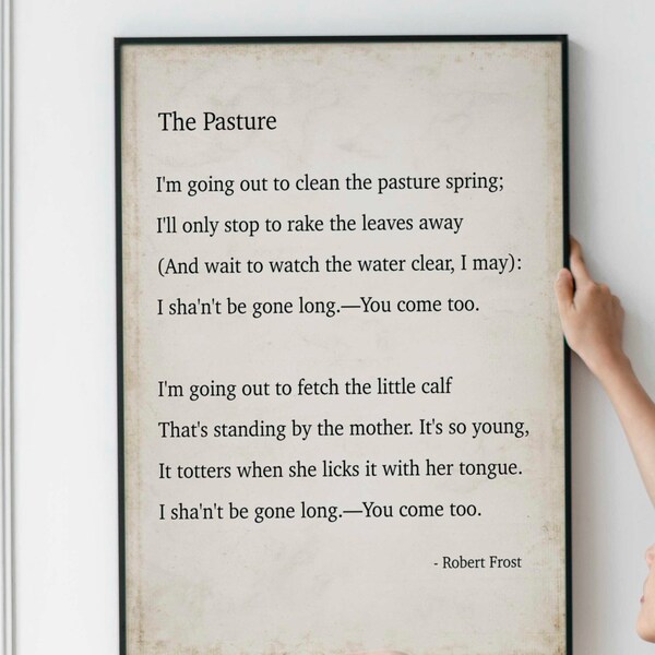 Robert Frost Poem - Etsy