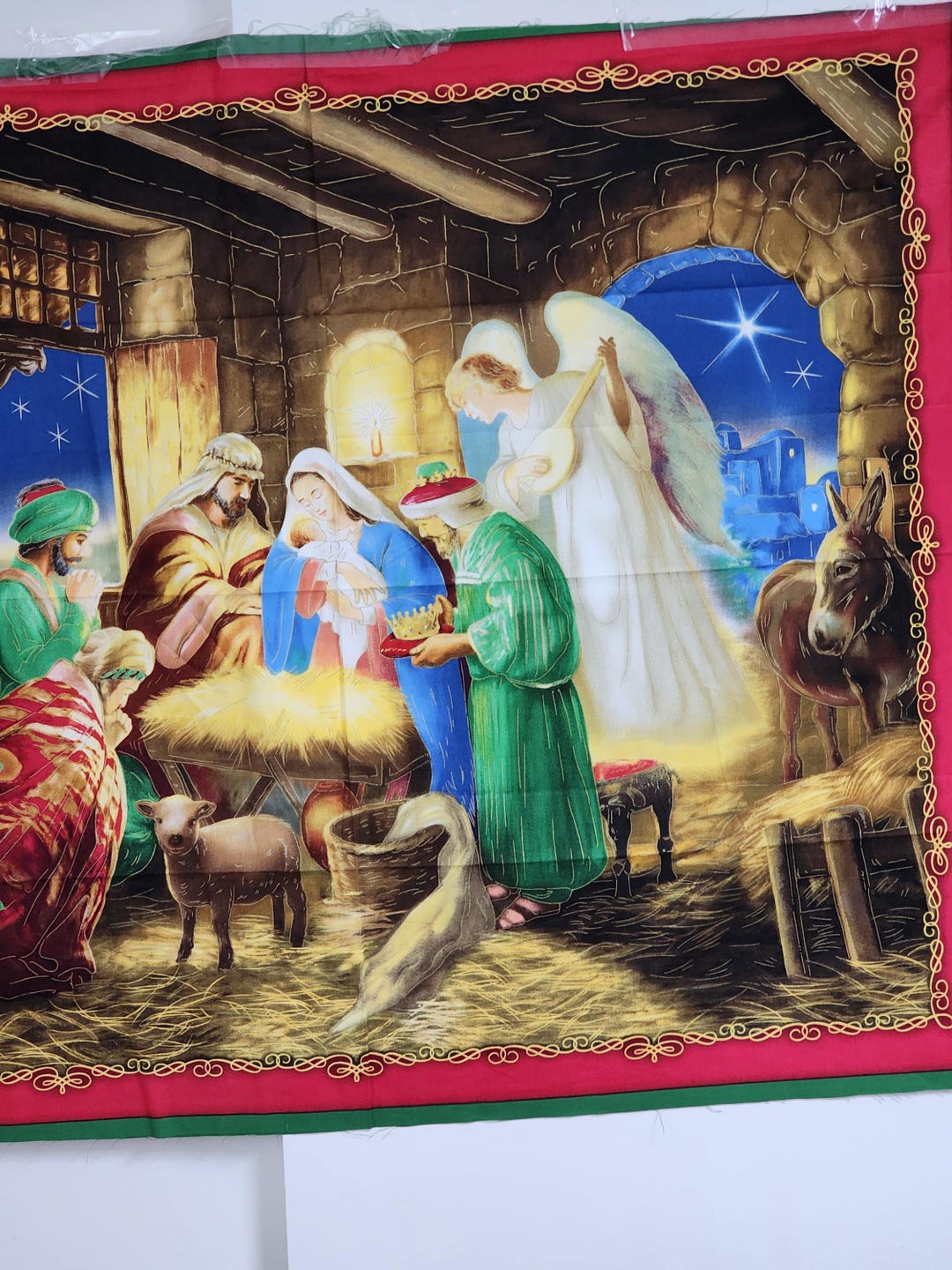 Nativity Panel 36 in X 42, 100% Cotton, - Etsy
