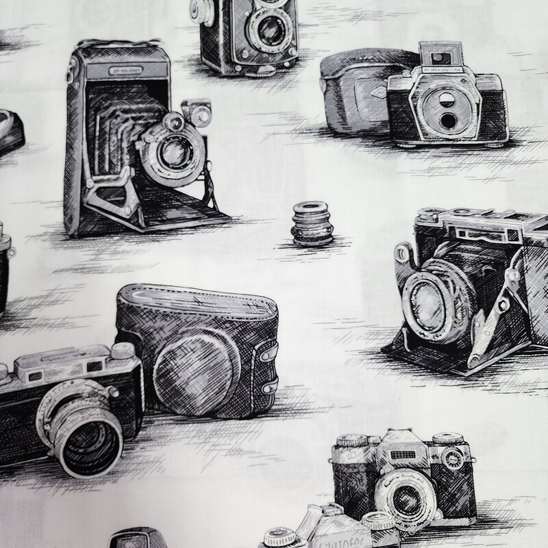 Camera Quilt Fabric - Etsy