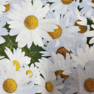 Happy Daisy Flowers Fabric , 100% Cotton, Good Quality Quilting Fabric ...