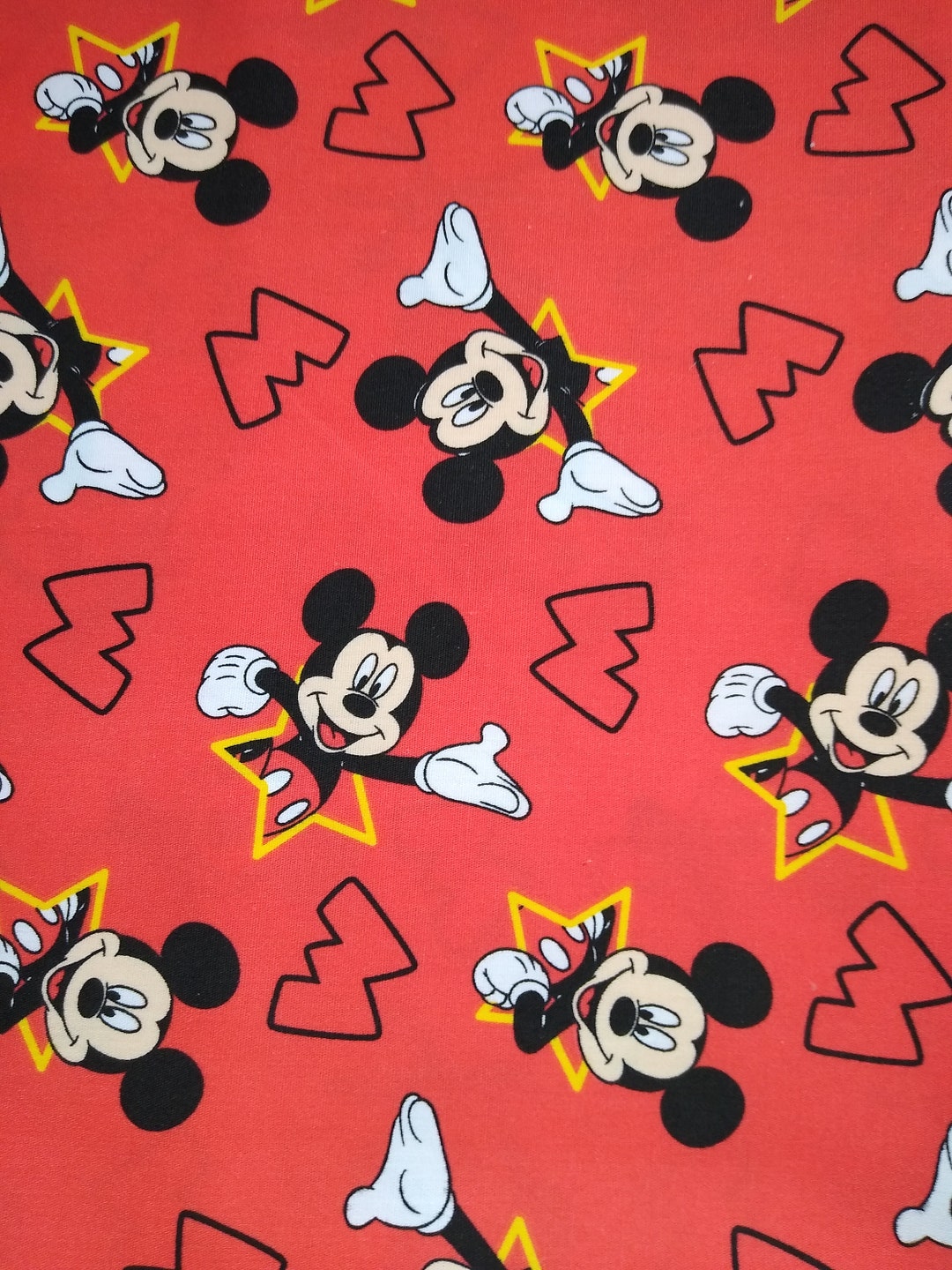 Mickey Mouse, Super Star , Mask, Cotton - Etsy
