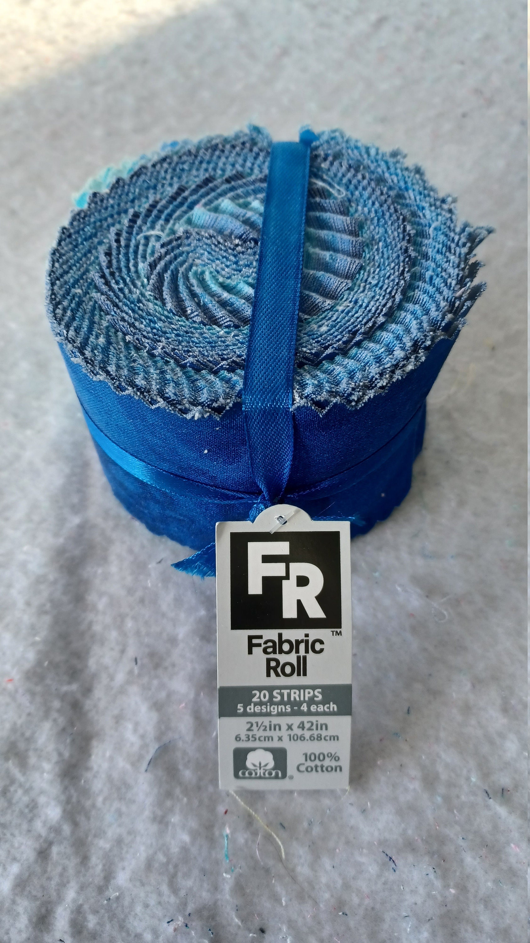 Jelly Roll Blue Texture Fabric Roll 2.5 in X 42 in 20 - Etsy