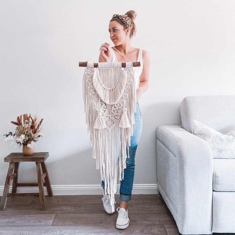 Macrame Medium Wall Hanging Neat & Sweet 1.0 Tapestry Bohemian Macrame ...