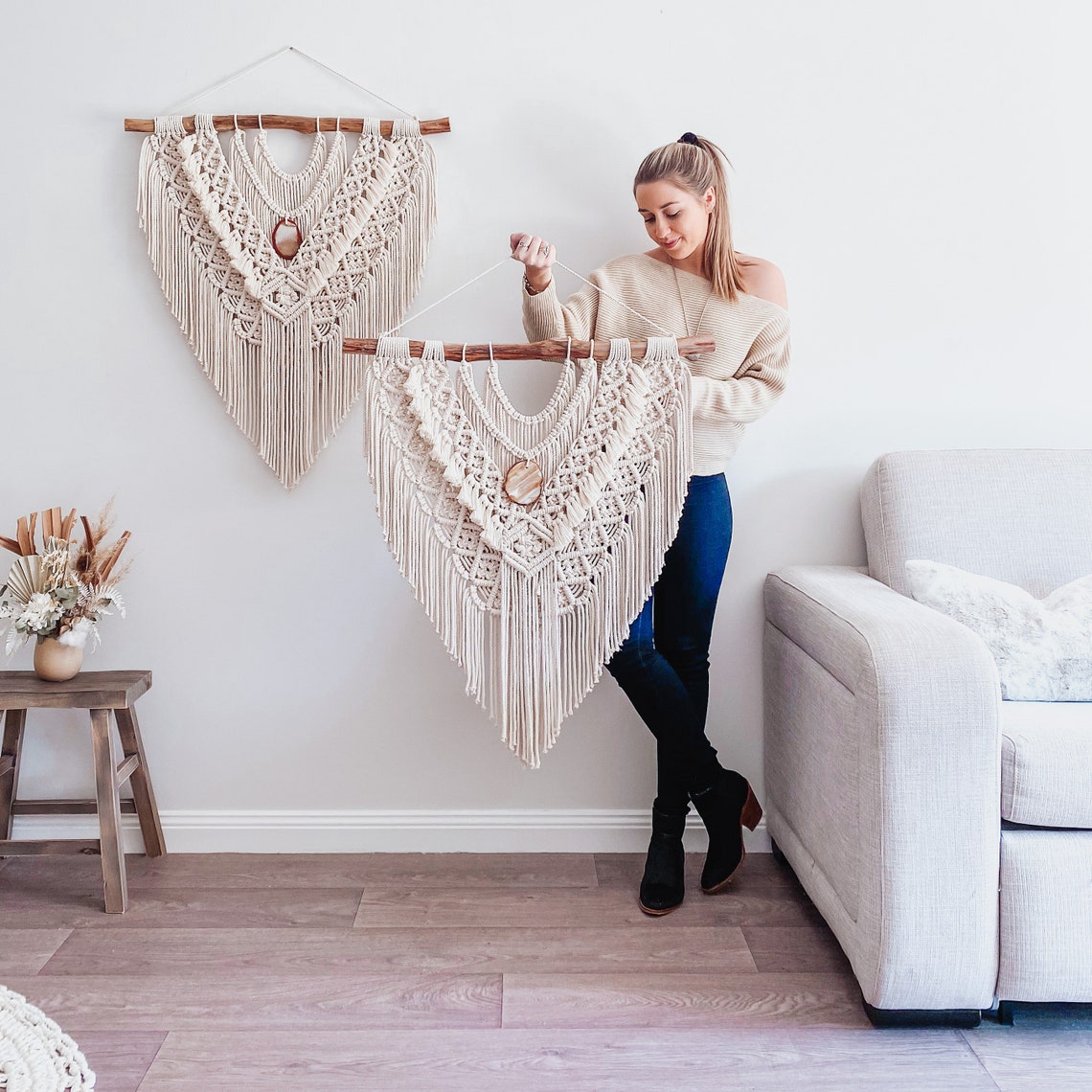 Macrame Wall Hanging Large Macrame Wall Hanging Macrame - Etsy