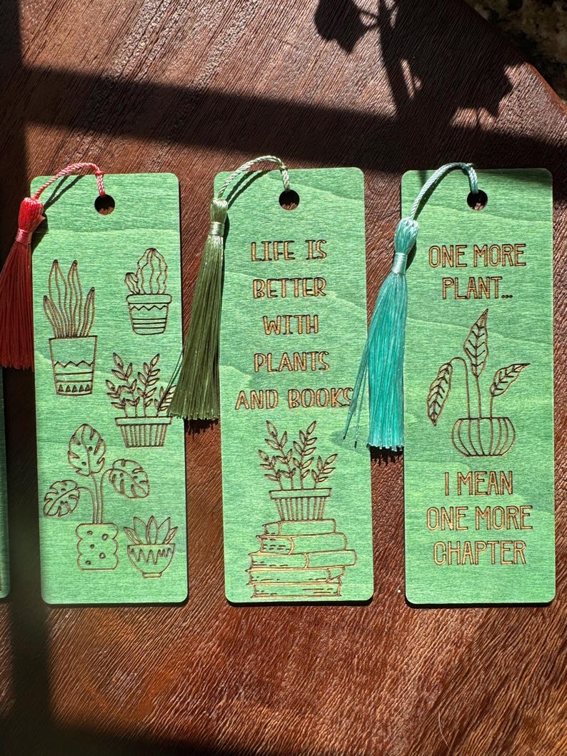 Bookmark Bundle, Plants, Laser Cut File SVG, Digital Download - Etsy