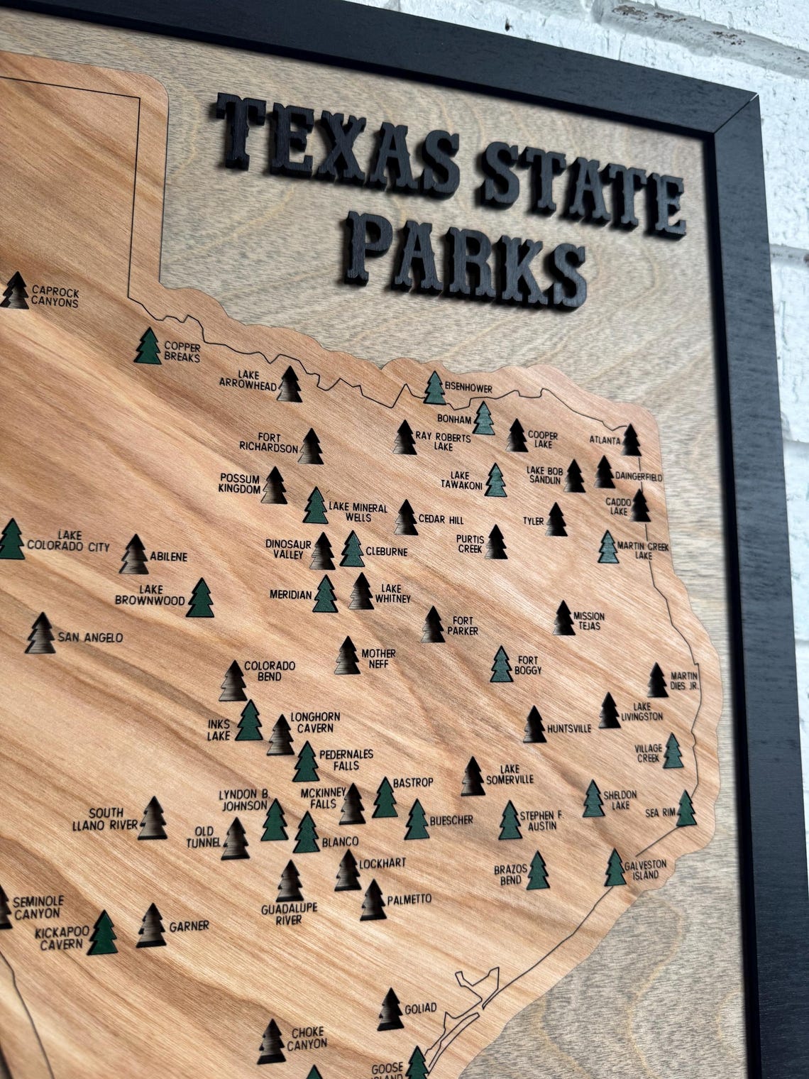 Texas State Parks Map: Laser Cut Travel Checklist (digital Download) - Etsy