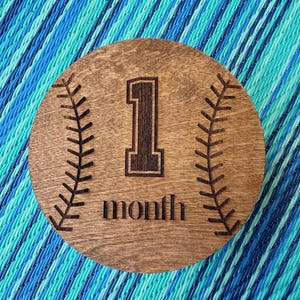 Baseball Baby Monthly Milestones, Laser Cut File, SVG - AI - DXF ...