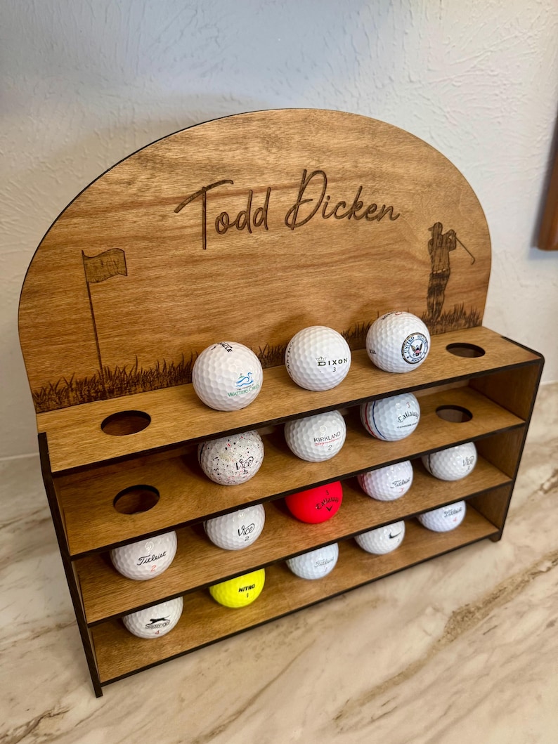 Golf Ball Display Stand Laser Cut File SVG (digital Download) - Etsy ...