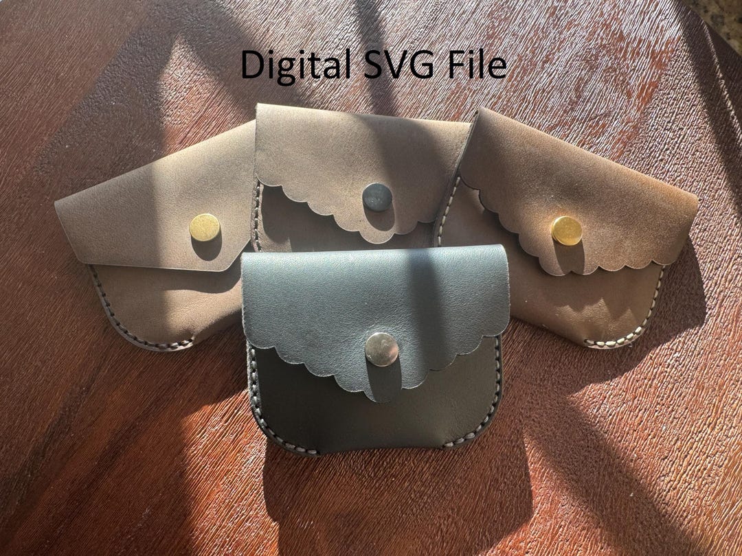 Leather Coin Purse Pattern: Laser Cut SVG File (digital Download) - Etsy