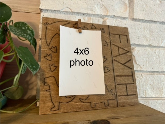 Dinosaur Photo Display Stand, Laser Cut File SVG, Digital Download - Etsy