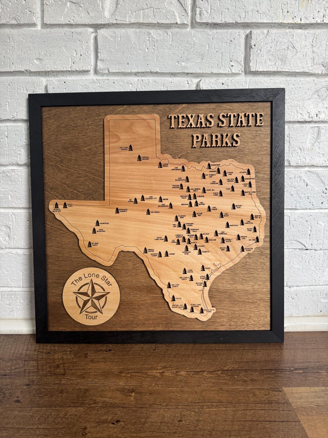 Texas State Parks Map: Laser Cut Travel Checklist (digital Download) - Etsy