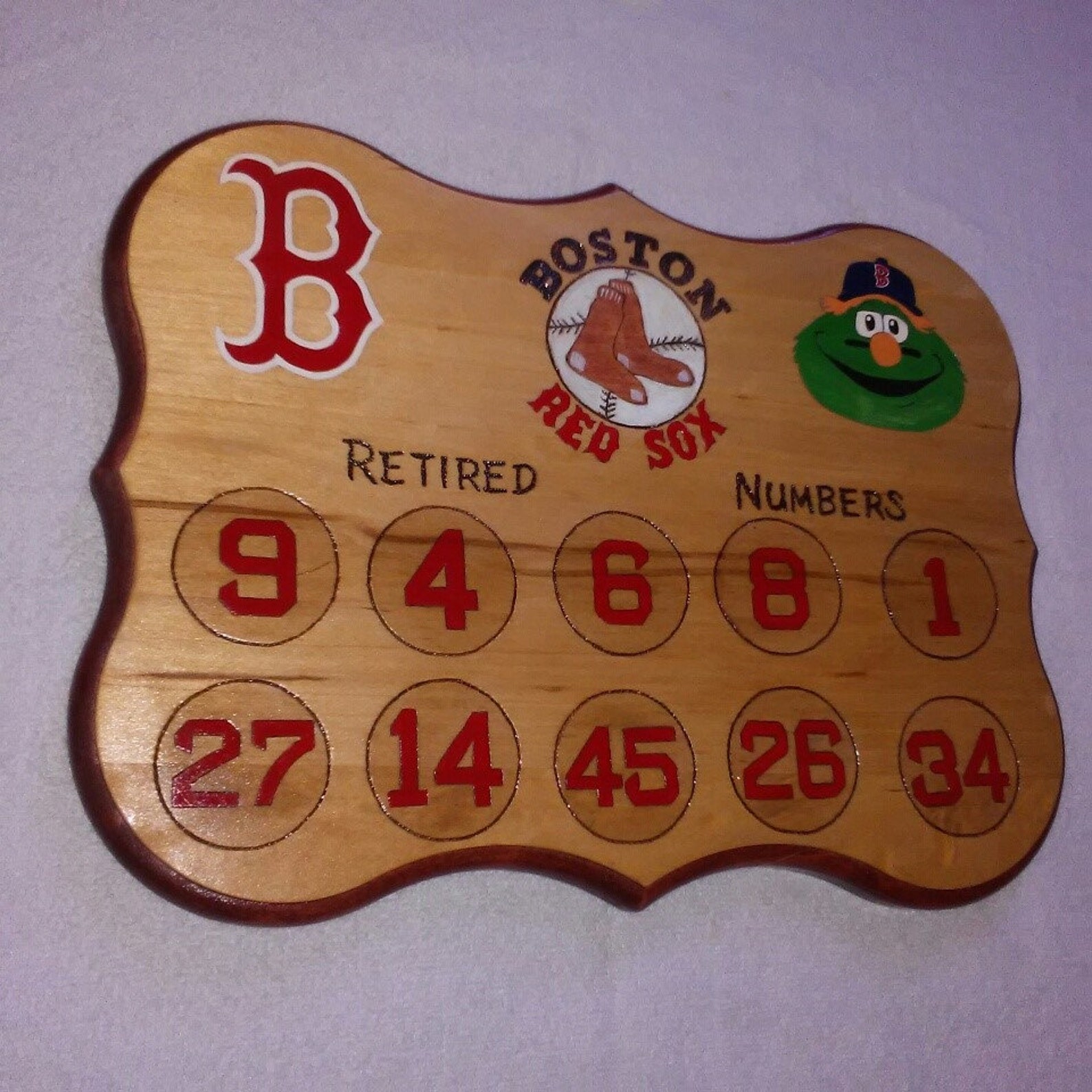 Boston Red Sox Retired Numbers, Boston Fandom, Red Sox Collectible, MLB ...