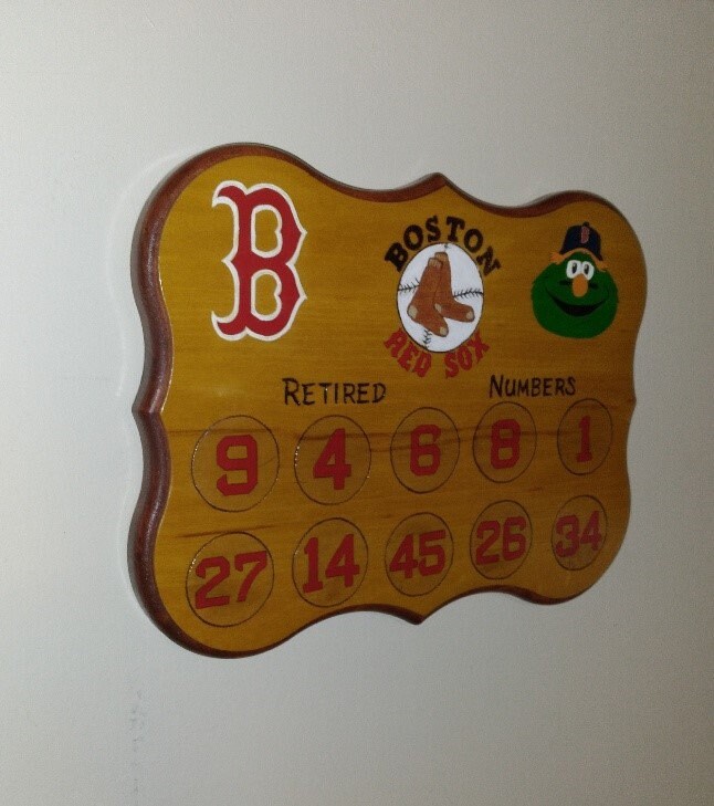 Boston Red Sox Retired Numbers, Boston Fandom, Red Sox Collectible, MLB ...