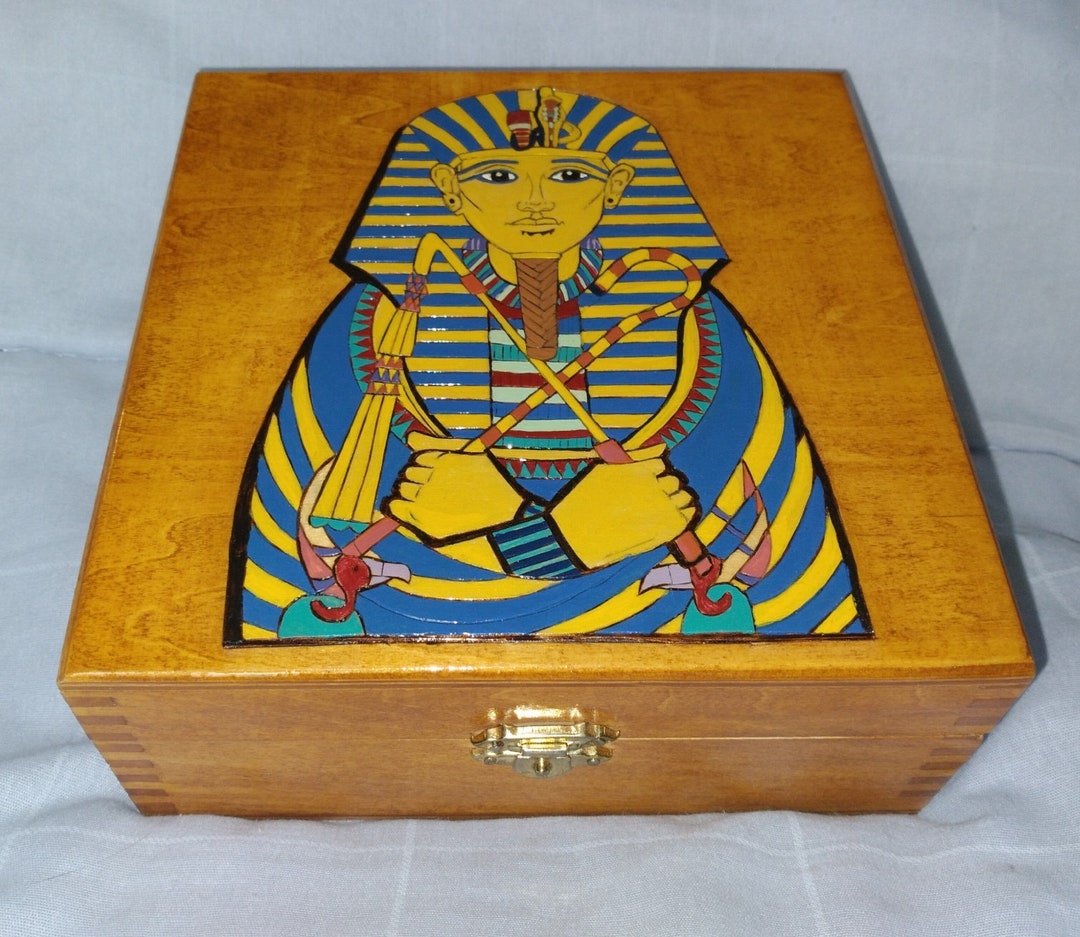 Egyptian Keepsake Box Gift Box Egypt Tutankhamen Pharaoh - Etsy