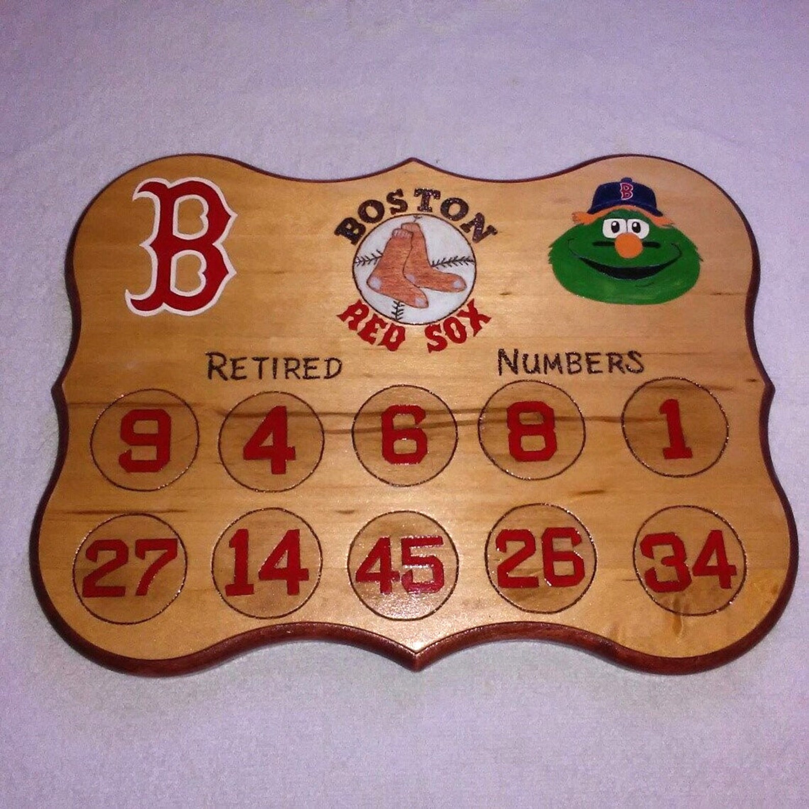 Boston Red Sox Retired Numbers, Boston Fandom, Red Sox Collectible, MLB ...