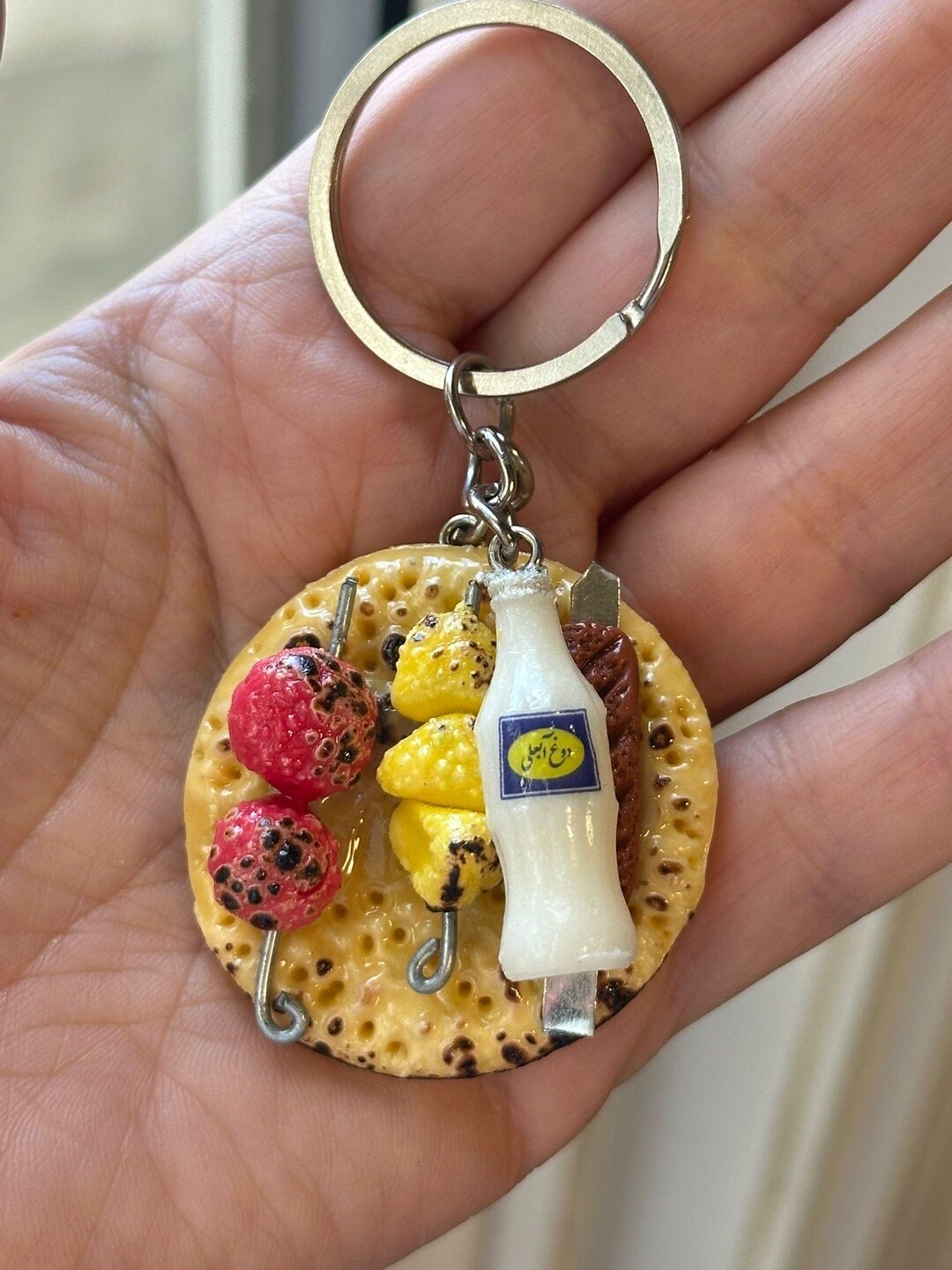 Handmade Keychain Noon Kabaab Unique Keychain Gift Christmas Nowruz ...