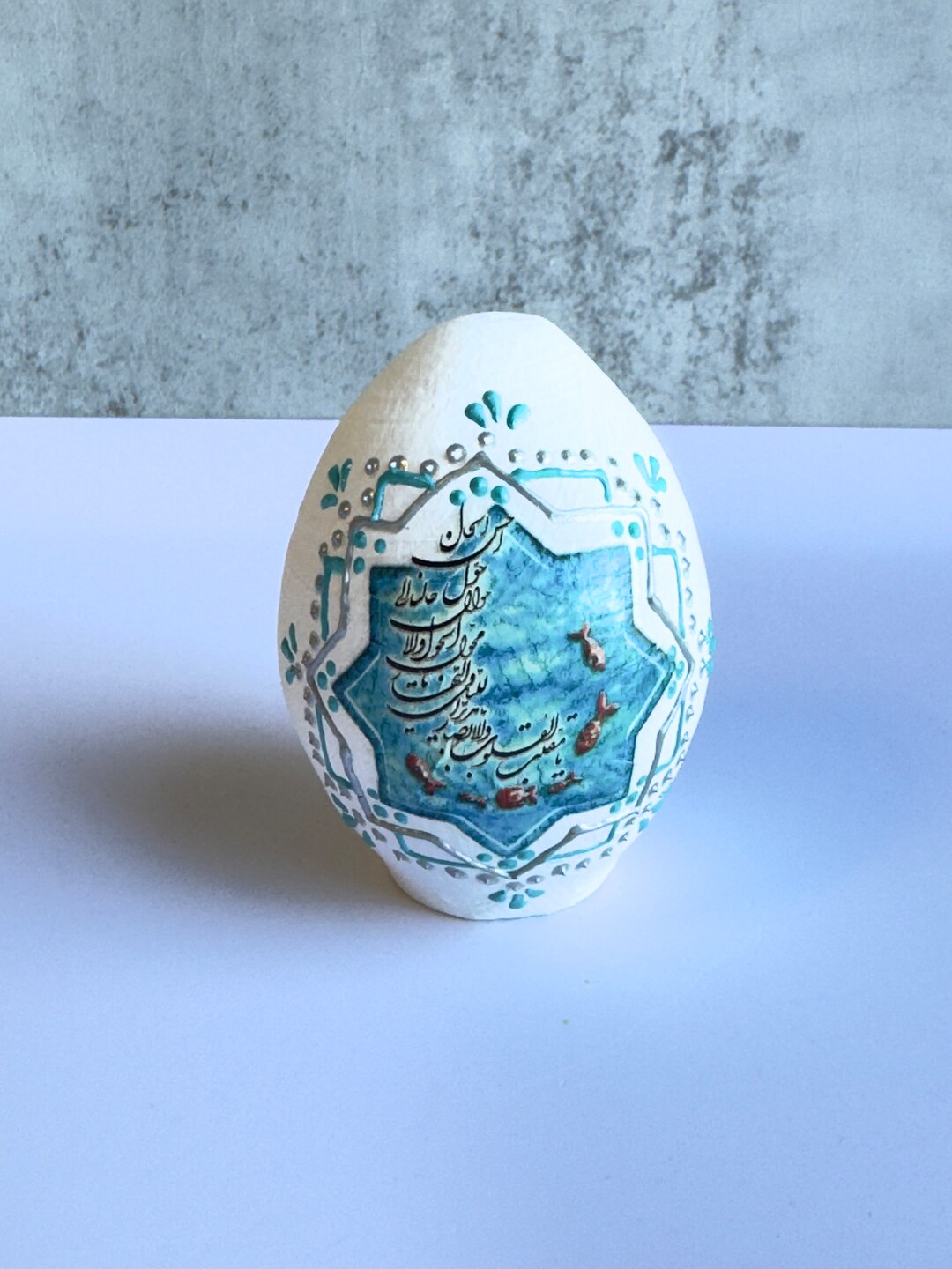 Haftseen Haft Seen Hand Painted Ceramic Khatoon Norooz Egg Gift ...