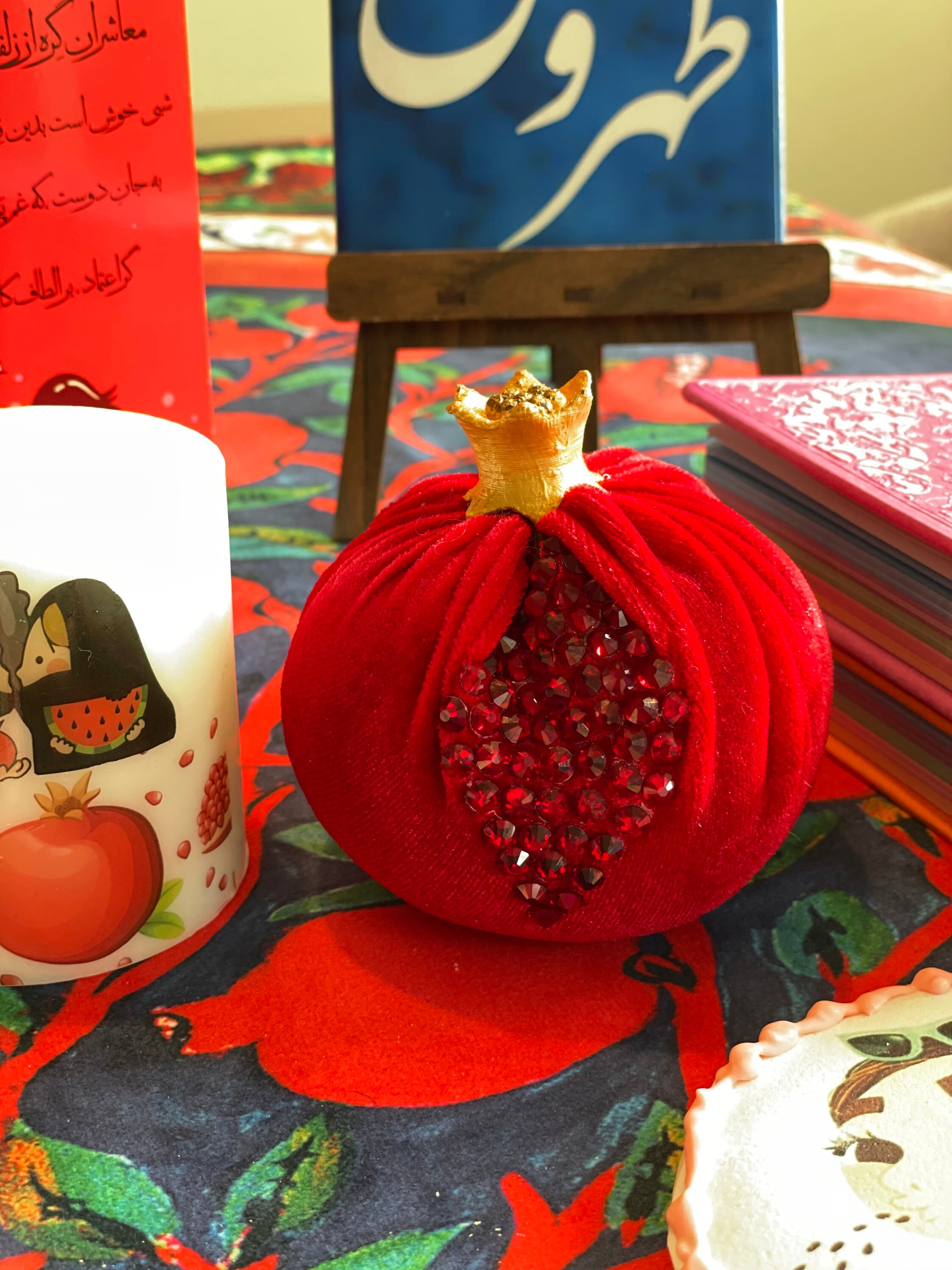 Handmade Pomegranate Velvet Decor Nowruz Norooz | Etsy