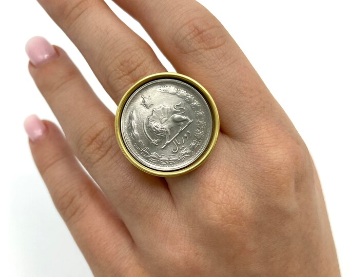 Ring Pahlavi Coin Turkish Gift Nowruz Christmas - Etsy