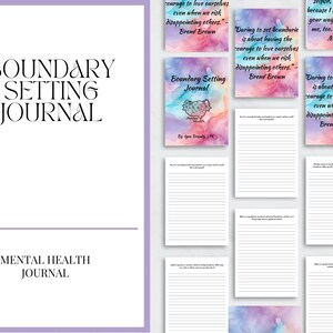 Boundary Setting Journal, Assertive Communication, Mental Health ...