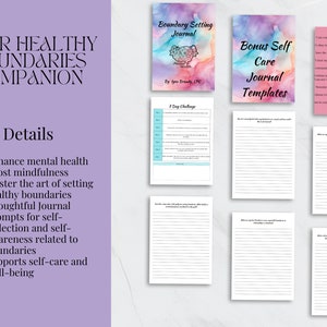 Boundary Setting Journal, Assertive Communication, Mental Health ...