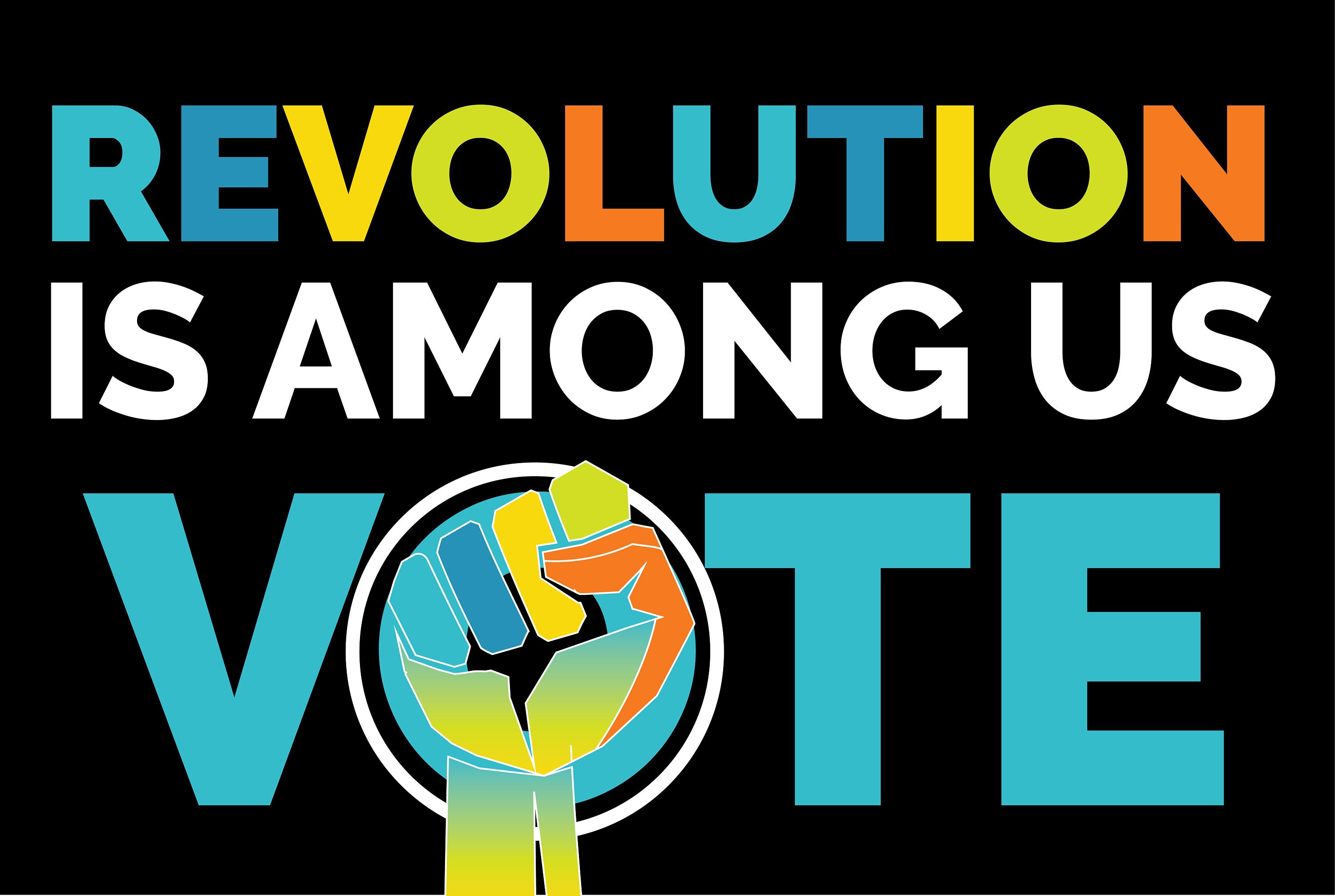 36x24 2-Sided Revolution is Among Us Vote Yard Sign | Etsy