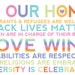 36x24" in Our Home Love Wins Yard Sign Liberal Decor in Our Home Print ...