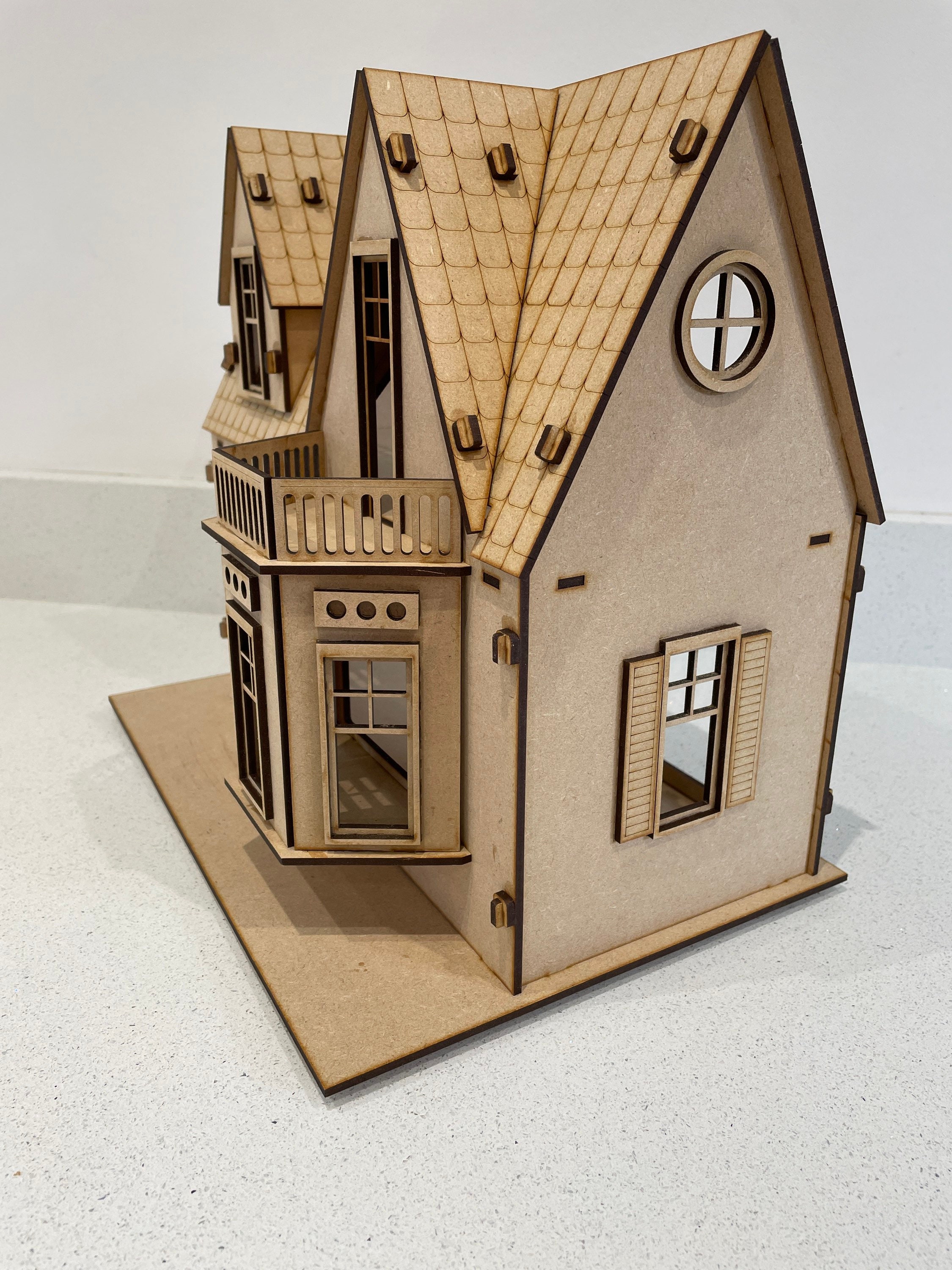 Plain Blank Make Your Own MDF Dolls House Kit Miniature Doll - Etsy UK