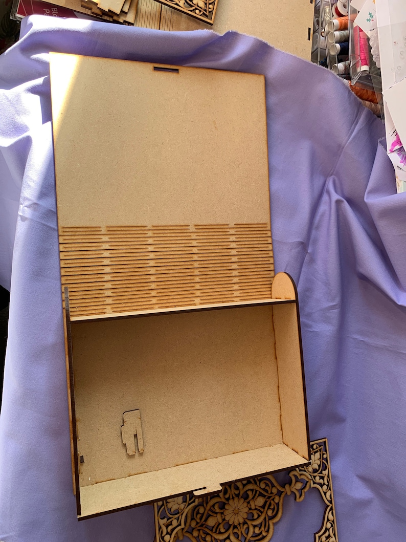 DIY MDF Book Box Kit, Decorative Storage, Self Assembly - Etsy