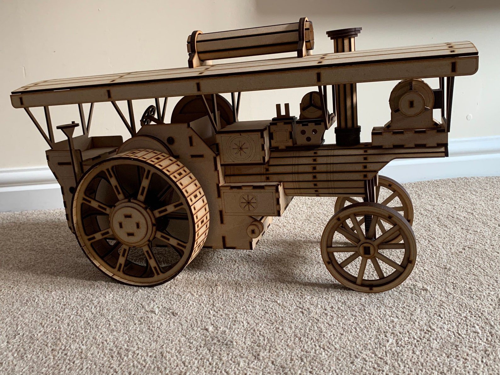 Make Your Own MDF Steam Engine Traction Engine DIY Craft - Etsy UK