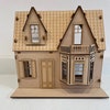 Plain Blank Make Your Own MDF Dolls House Kit Miniature Doll House 1:12 ...