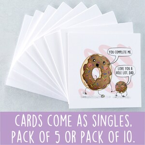 Donut Dad Card, Love Card, Valentines Day Cards, Valentines Day Card ...
