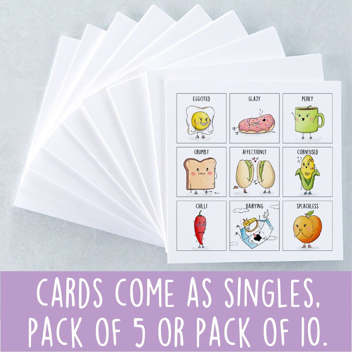 Food Mood Card Pun Cards Funny Card Food Puns Foodie - Etsy