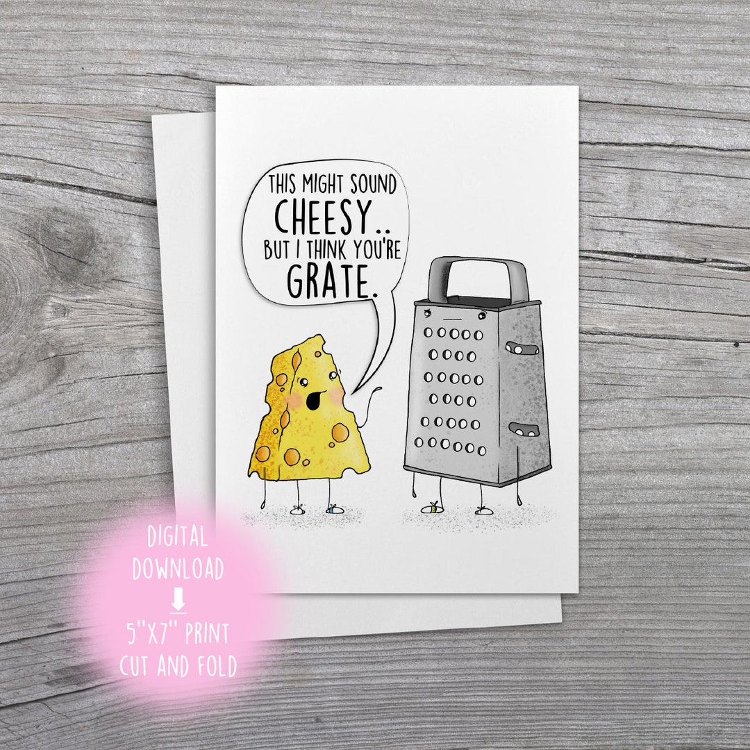 Grate in Bread Card, Funny Valentines Day Card, Valentines Day Card ...