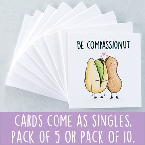 Compassionut Card, Pun Cards, Sympathy Card, Valentines Day Card, Food ...