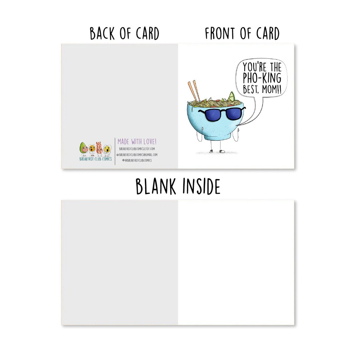 Pho Card Funny Mothers Day Card Mothers Day Card Mothers - Etsy