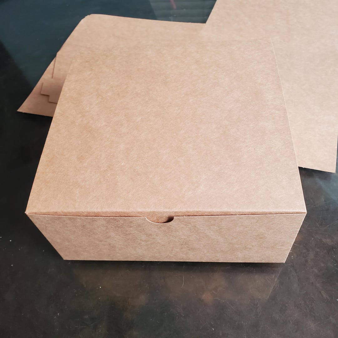 Kraft Tuck Top Gift Boxes - Set of 10, 8x8x3.5 Inches - Etsy