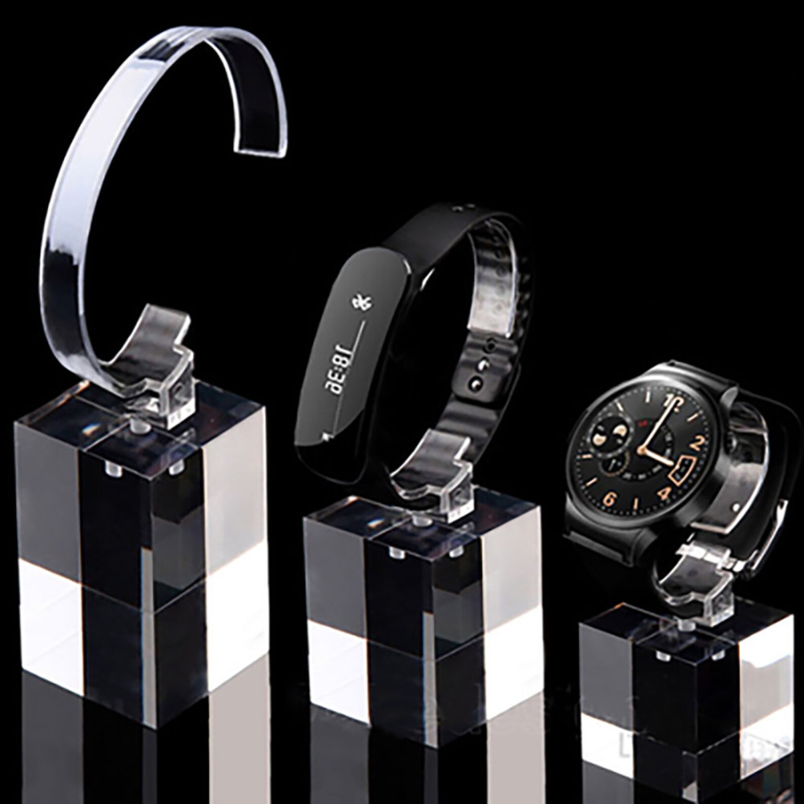 Clear Acrylic Watch Display Stands Holder Modern Unique Sales Store ...