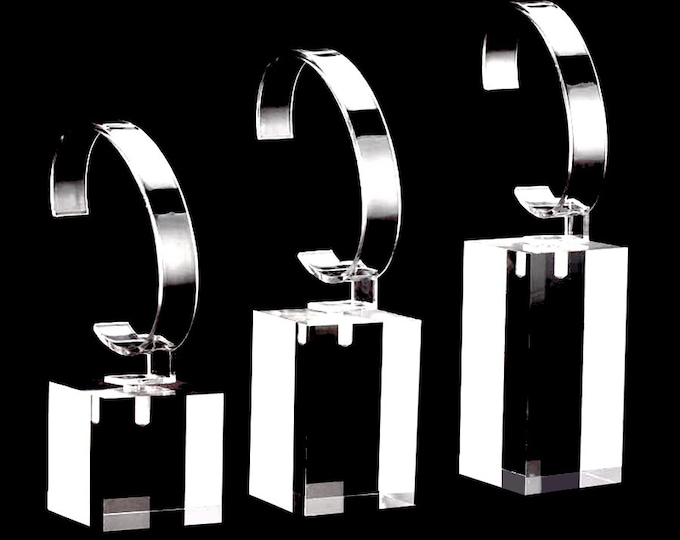 Clear Acrylic Watch Display Stands Holder Modern Unique Sales - Etsy