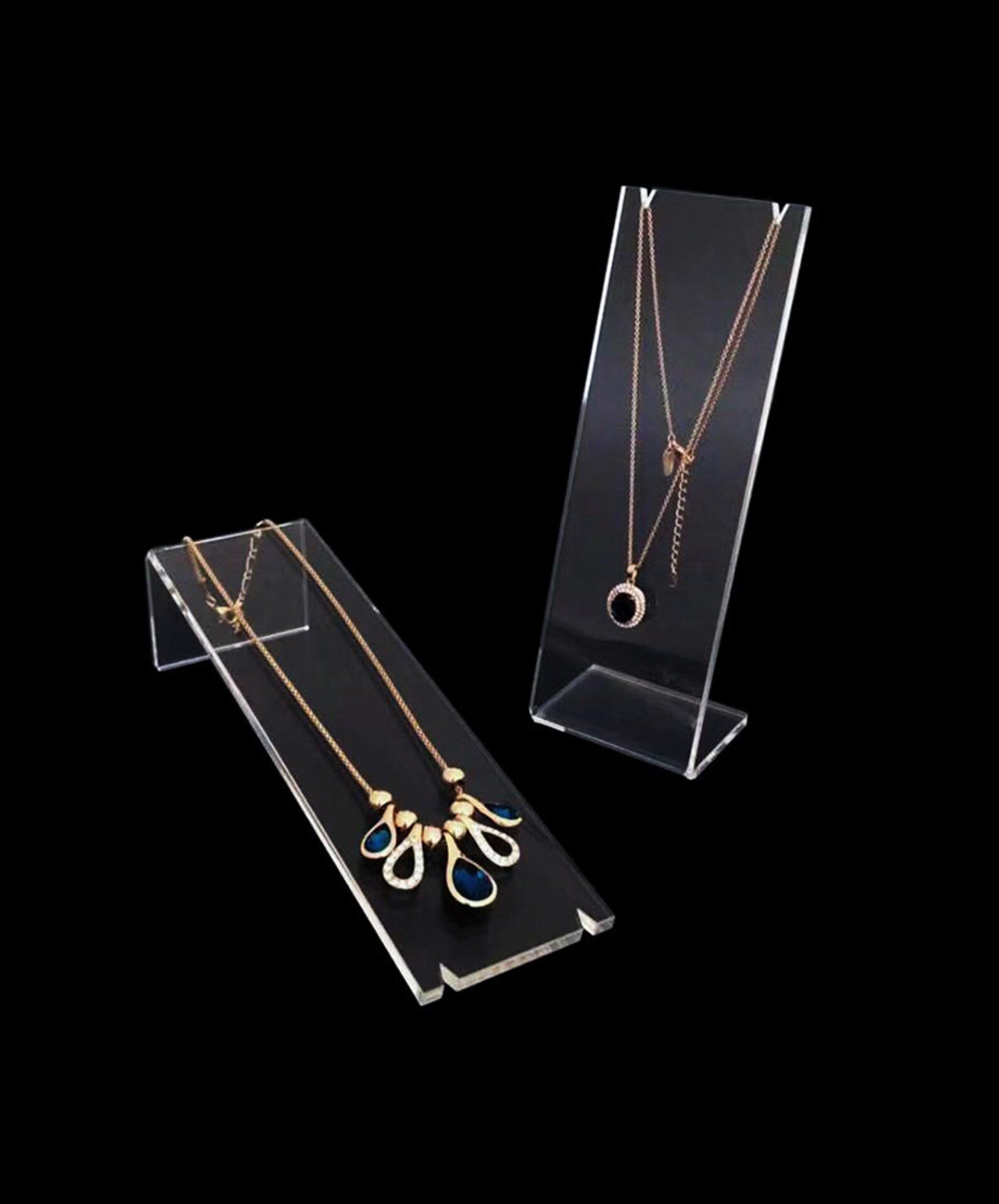 Necklace Display Stands Panel Modern Design Premium Quality Clear ...