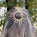 Unique Gold Sunburst Hair Pin - Lightweight, Sturdy & Comfortable 3D ...