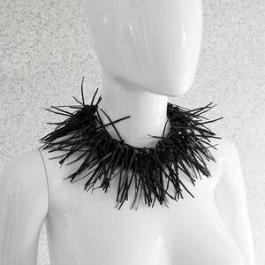Spike Zip Tie Choker / Spike Necklace / Spiked Collar - Etsy