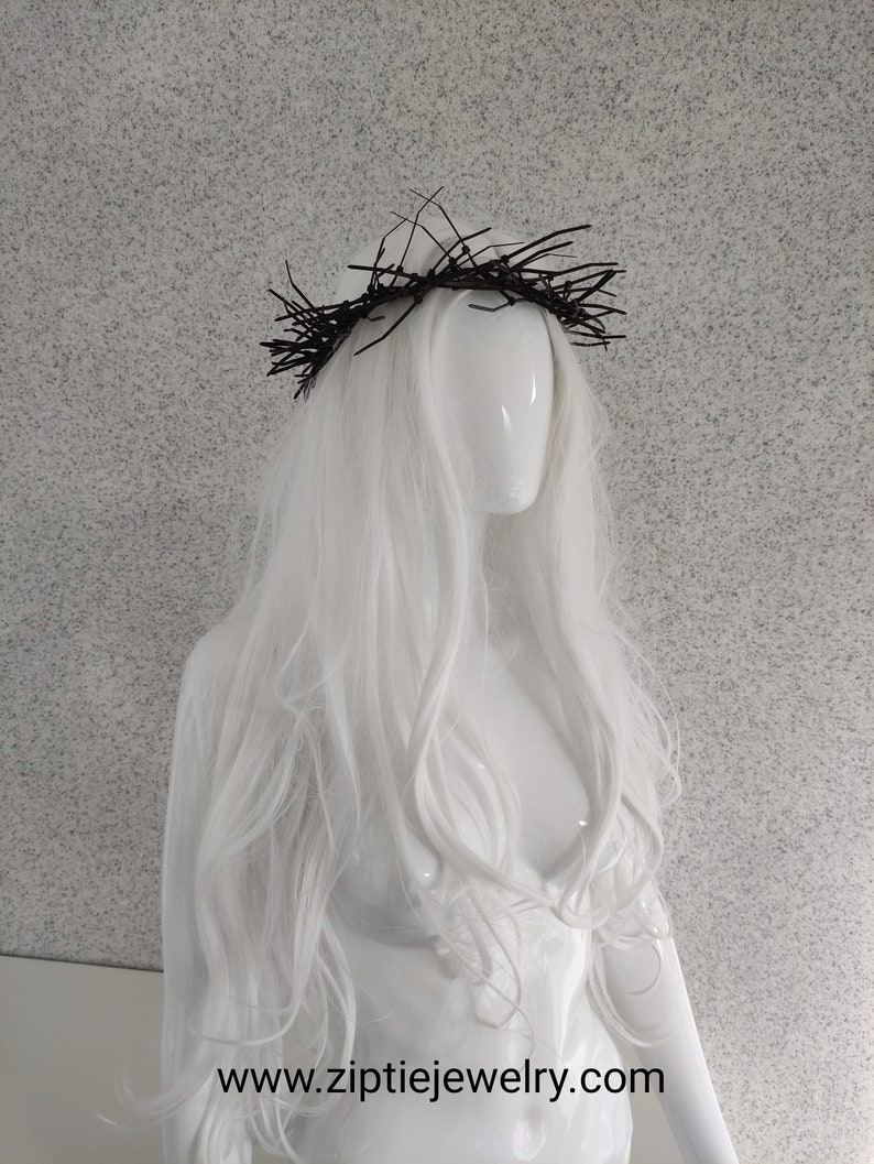 Dark Brown Jesus Thorns Crown / Dark Brown Religious Headpiece ...